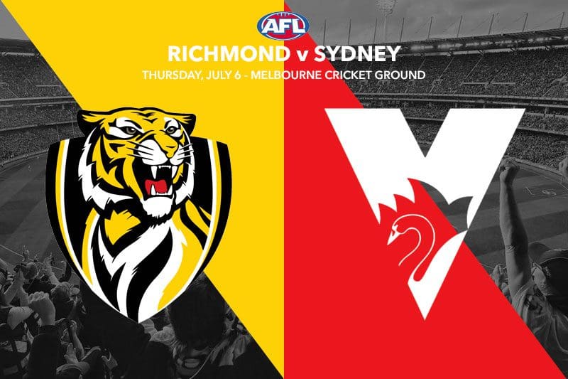 Richmond V Sydney Afl R17 Betting Tips Thursday 6 7 2023
