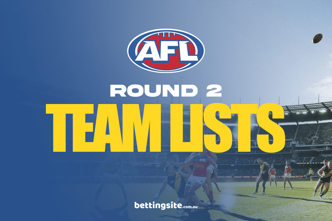 AFL Round 2 2025 Team Lineups, Squads & Selections | March 20-23